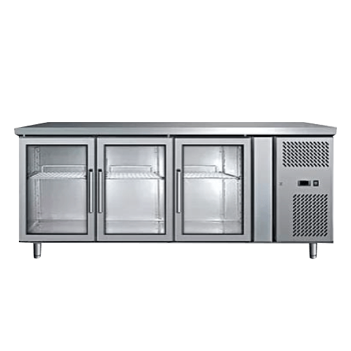 Stainless Steel Glass Door Counter Freezer – Koldwey